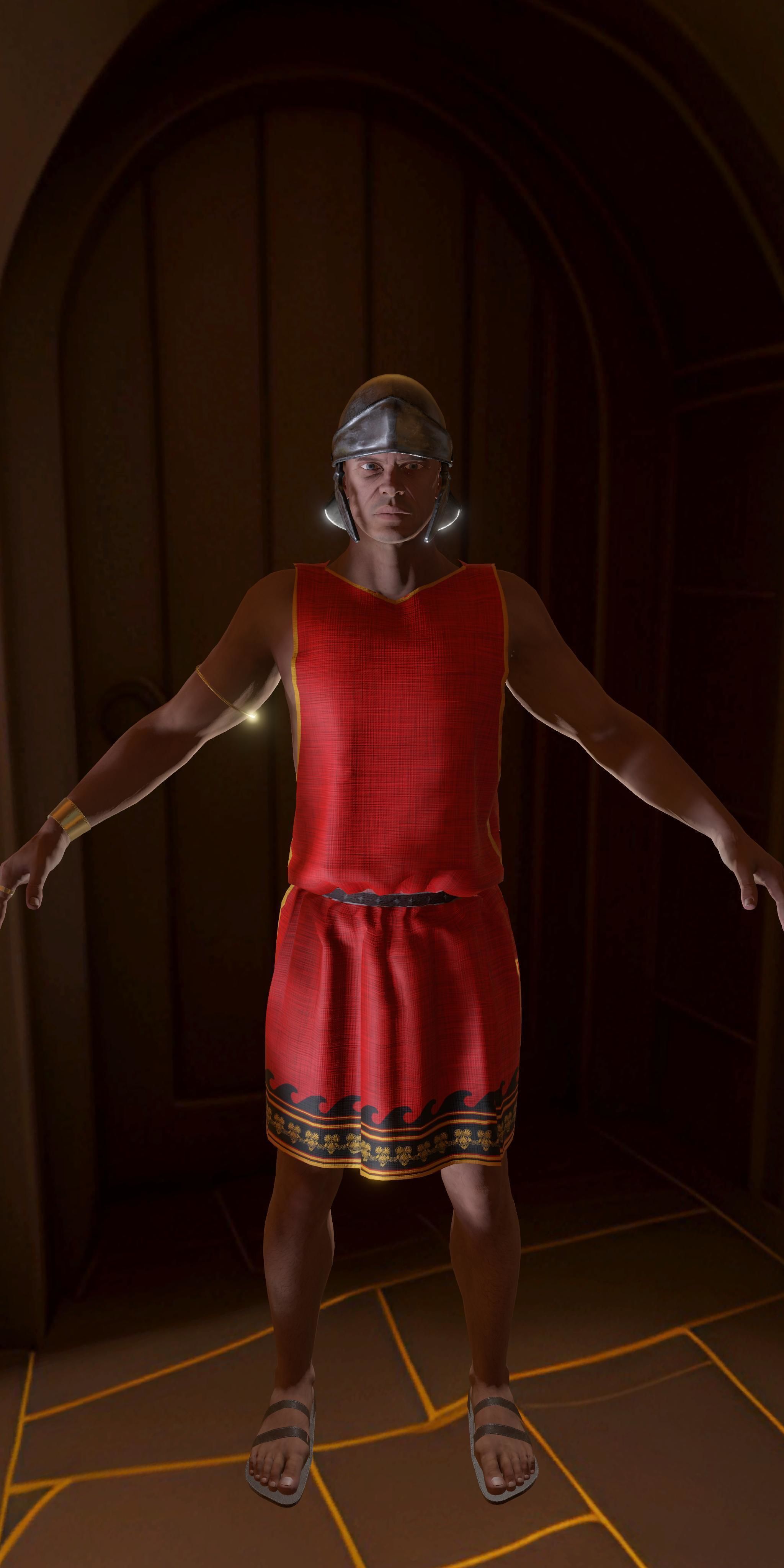 Ancient Roman Character free VR / AR / low-poly 3D model rigged | CGTrader