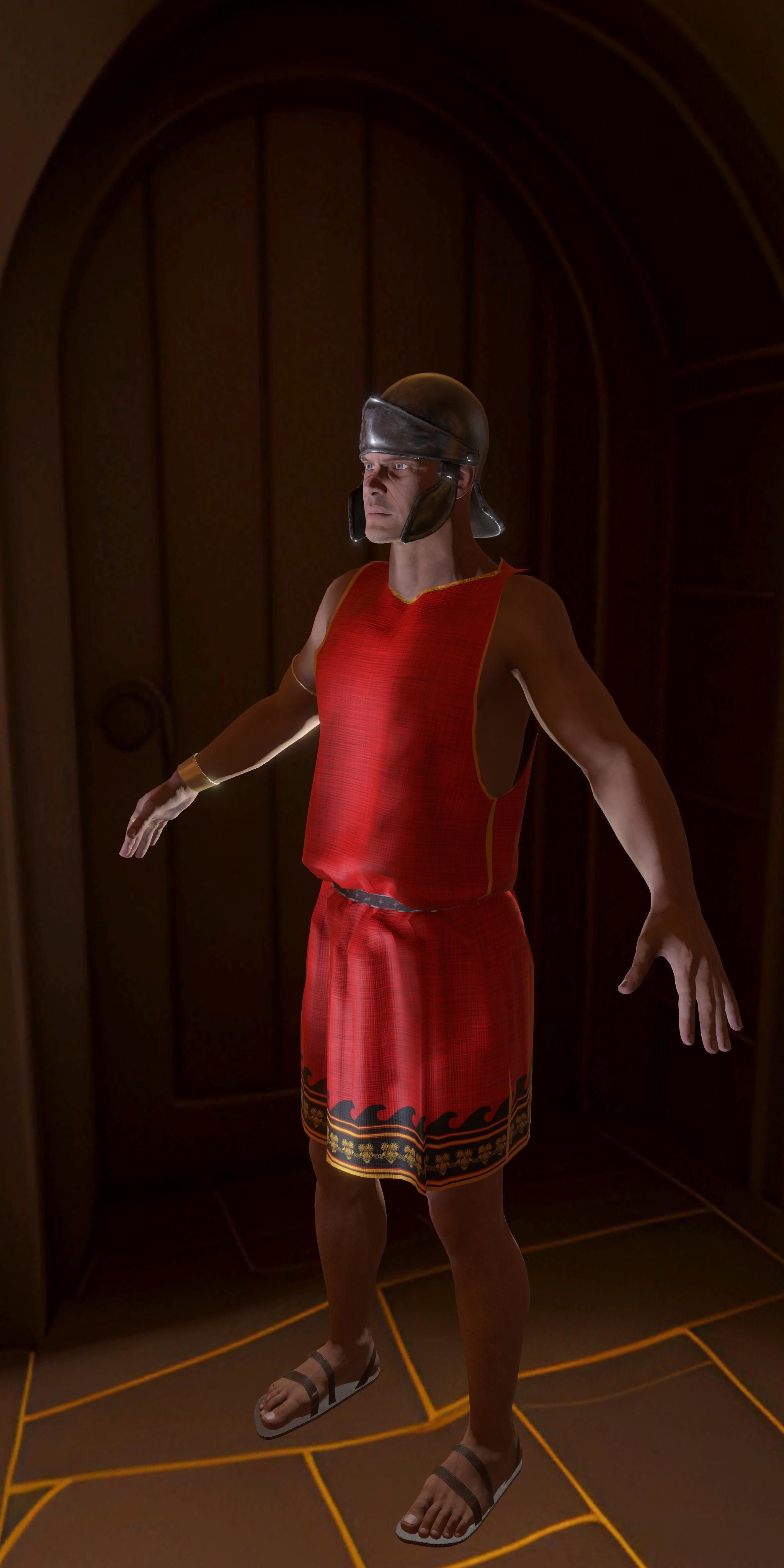 Ancient Roman Character free VR / AR / low-poly 3D model rigged | CGTrader