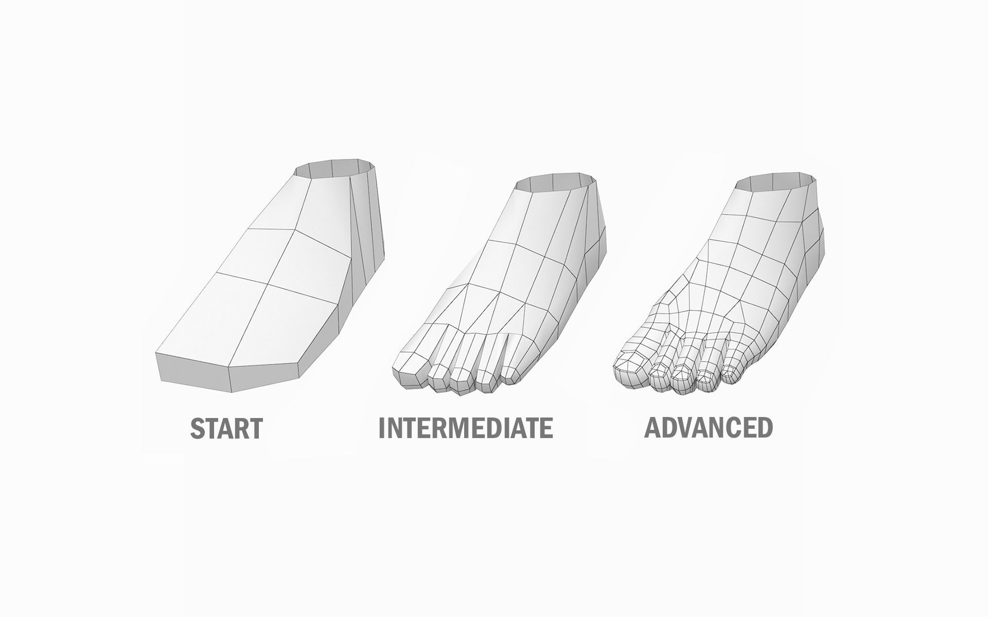 3D model Natural Female and Male Base Mesh in A Pose BUNDLE VR / AR ...