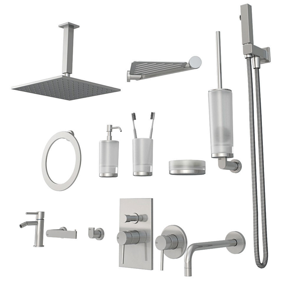 Gessi Plumbing Set 3D model | CGTrader