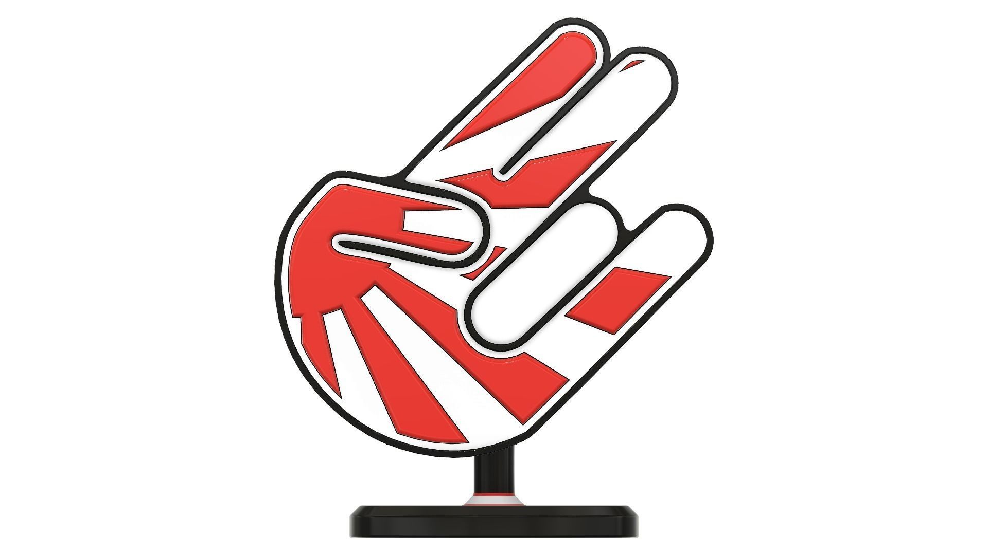 JDM Hand Stand Logo 3D model 3D printable | CGTrader