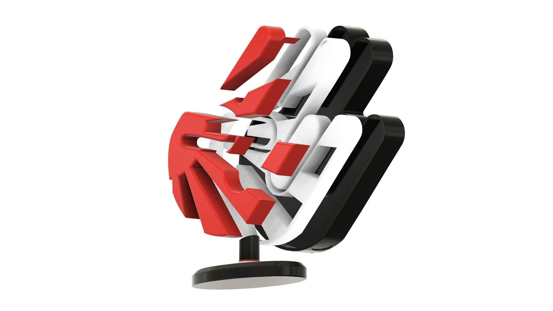 JDM Hand Stand Logo 3D model 3D printable | CGTrader