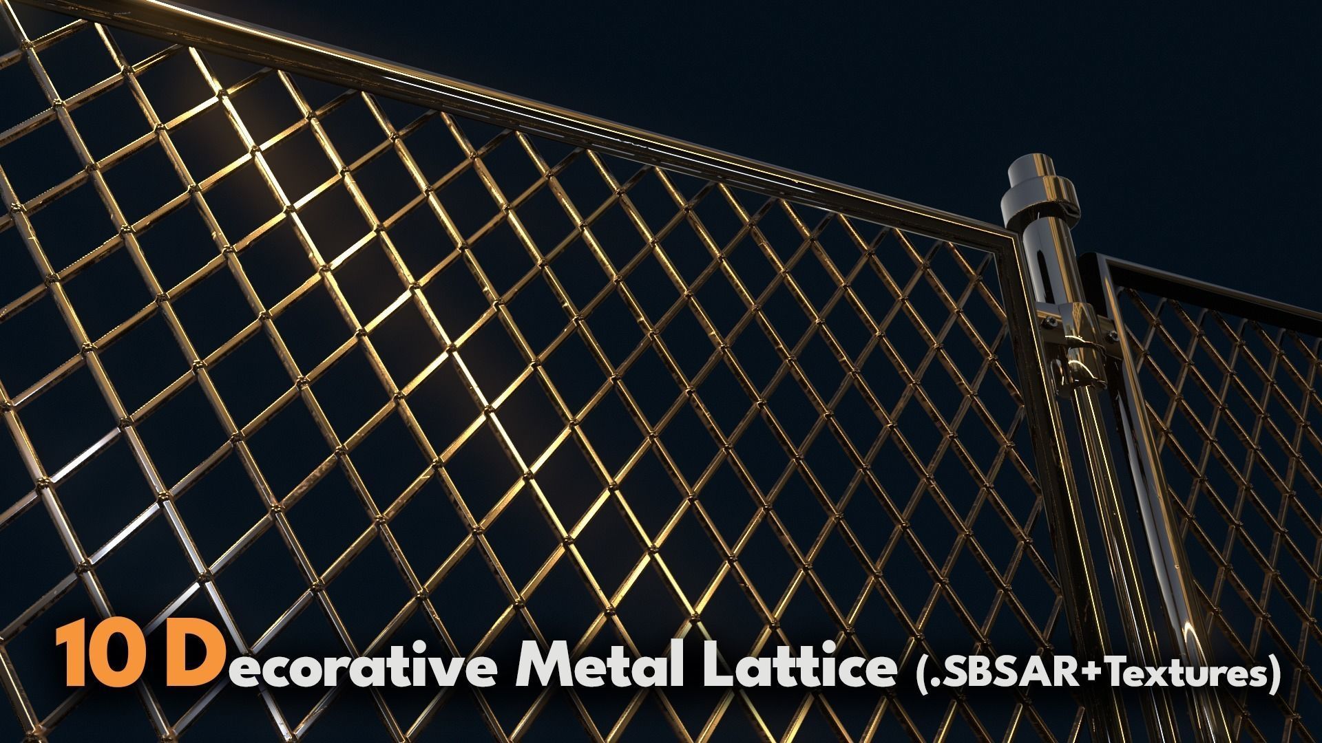 10 Decorative Metal Lattice SBSAR - Textures 3D model | CGTrader