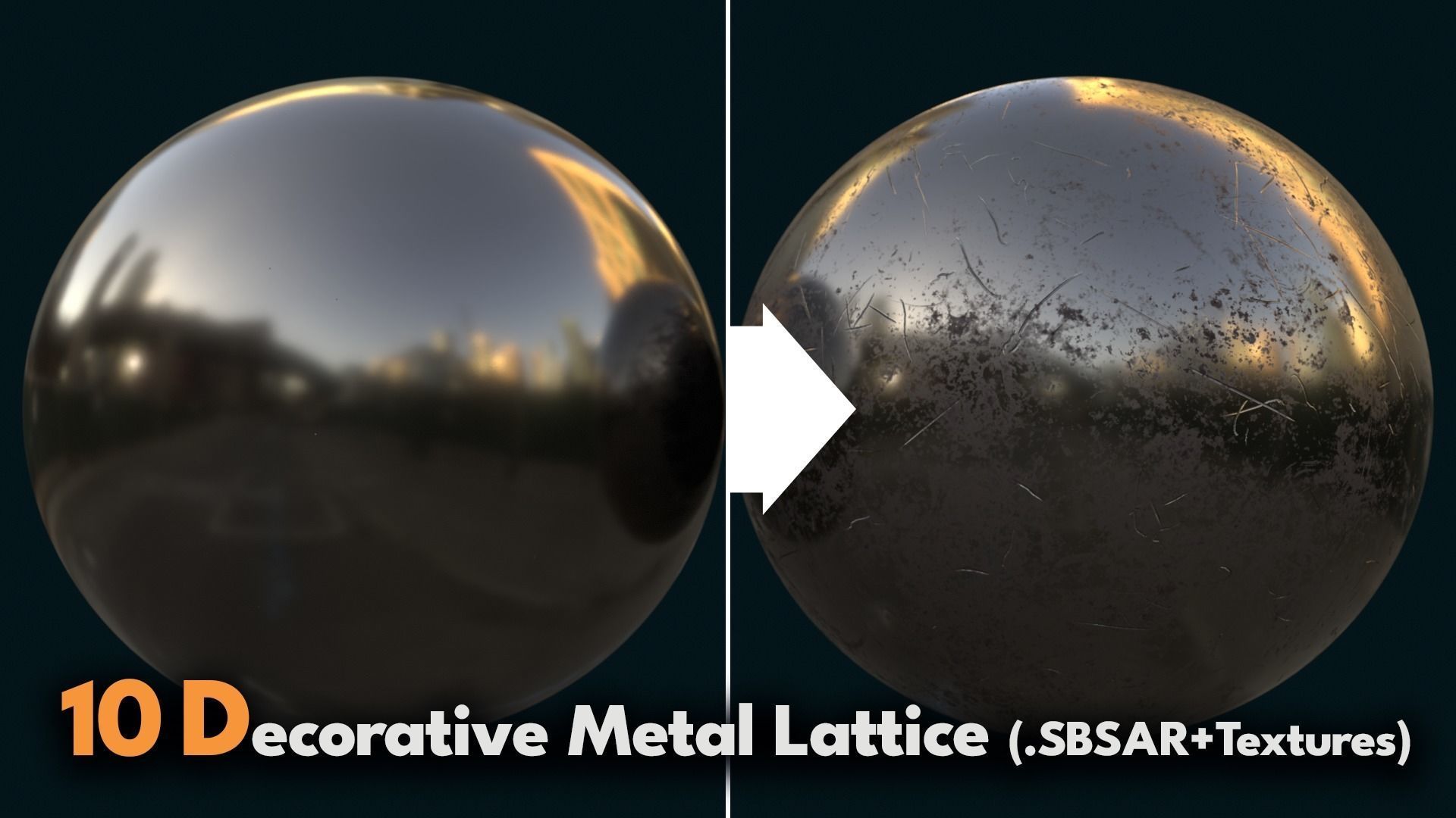 10 Decorative Metal Lattice SBSAR - Textures 3D model | CGTrader