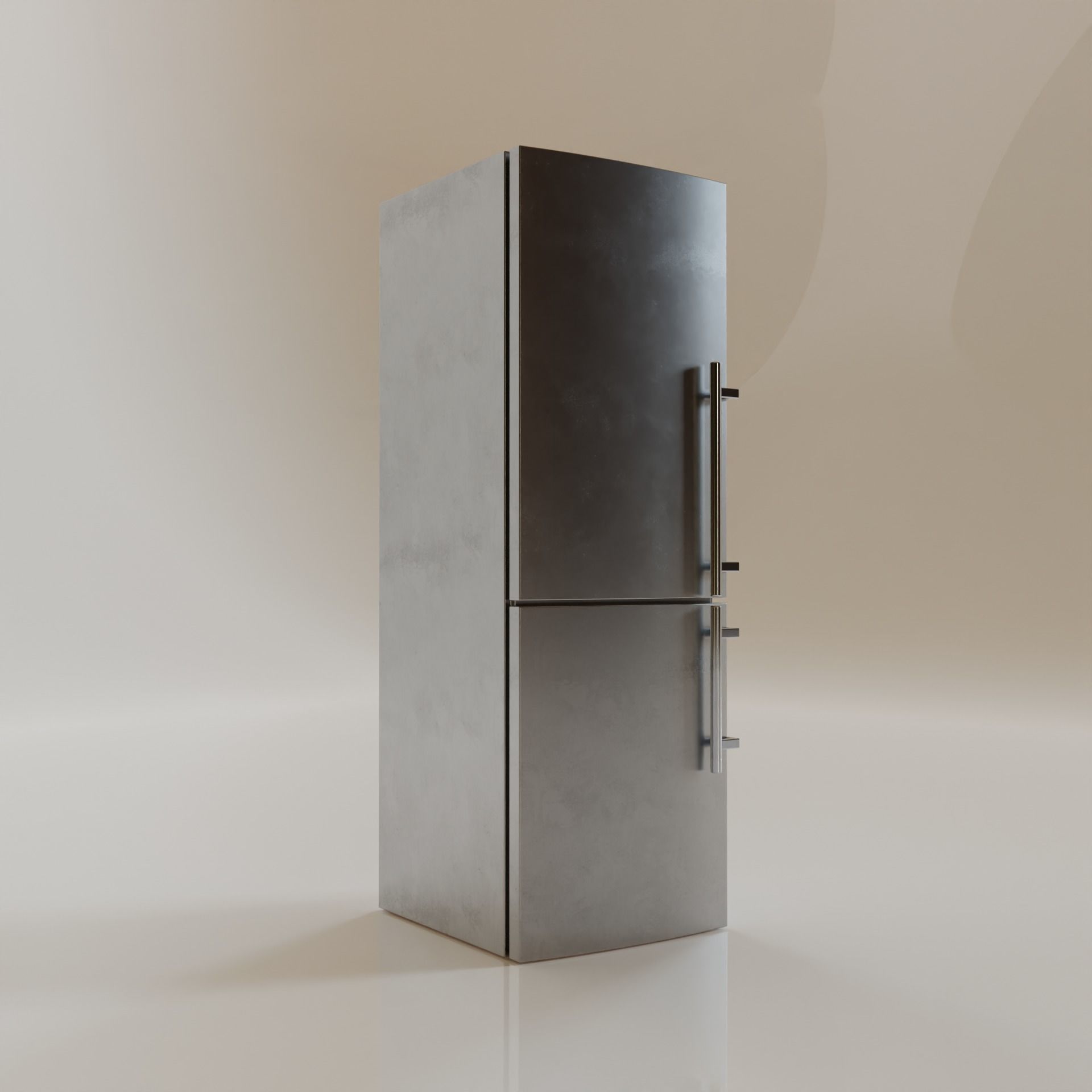 Modern Steel Fridge 3D model | CGTrader