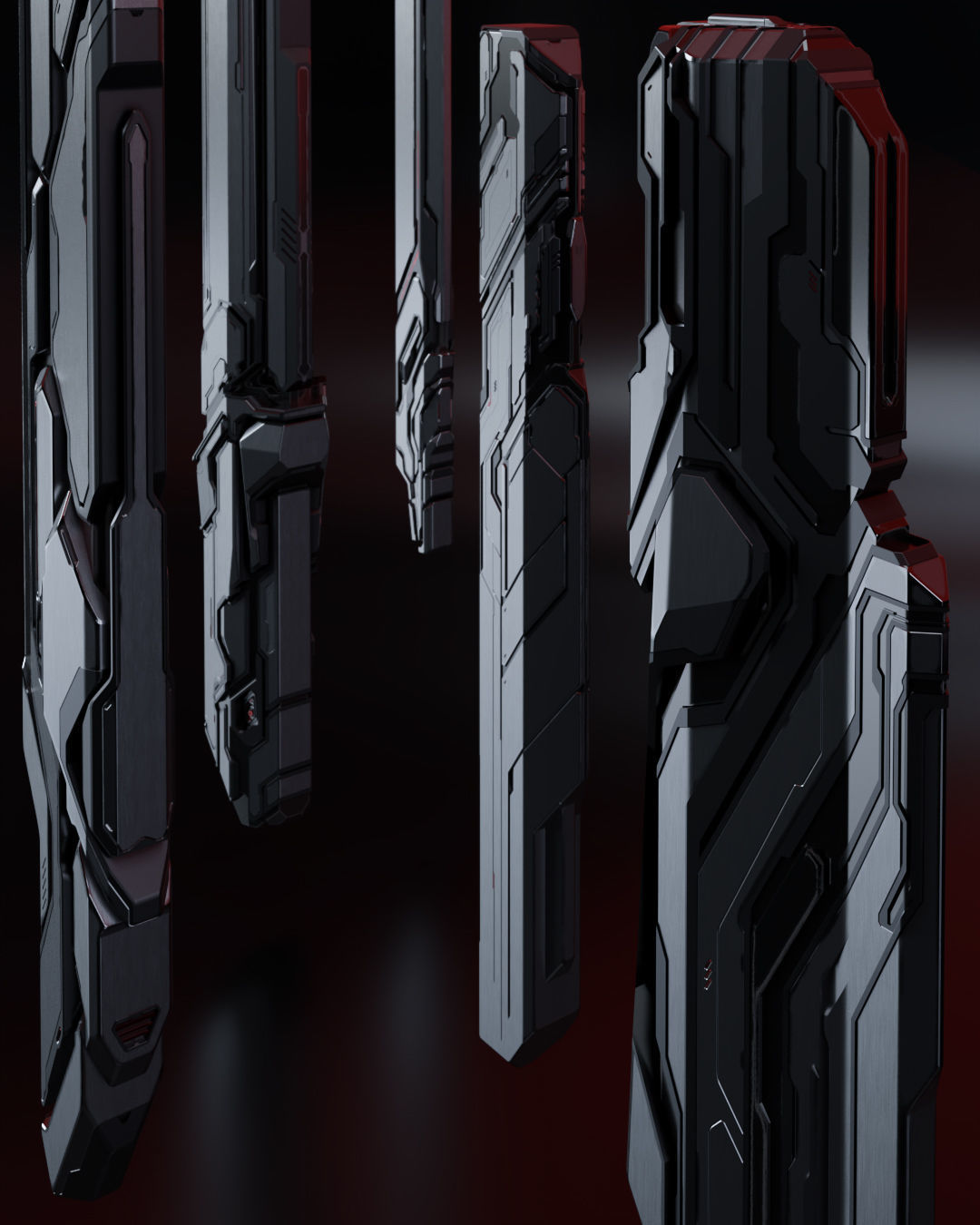 Epic Sci-Fi Hard Surface Sci Fi Buildings and Assets 3D Kit 3D model ...