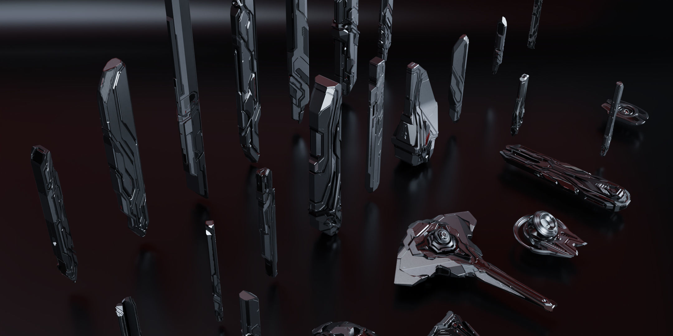 Epic Sci-Fi Hard Surface Sci Fi Buildings and Assets 3D Kit 3D model ...