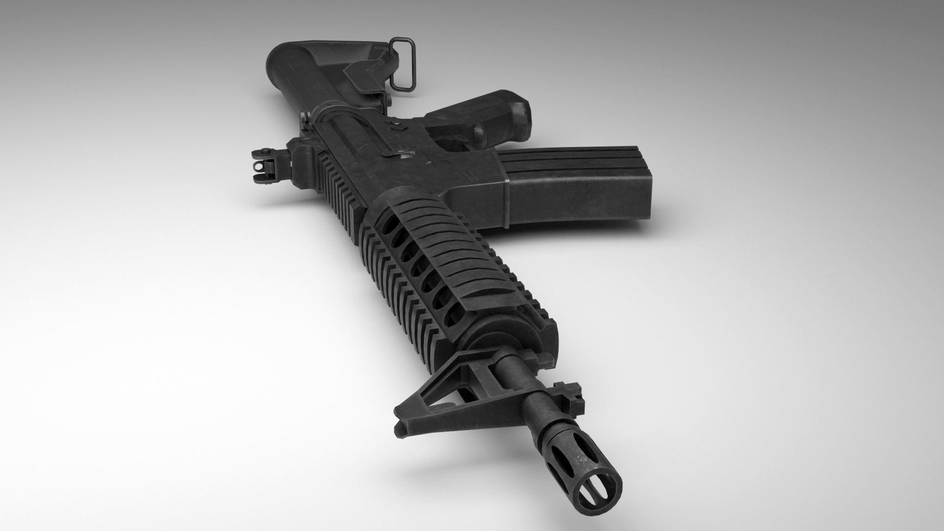M4A1 Game Ready ar - rifle free 3D model | CGTrader