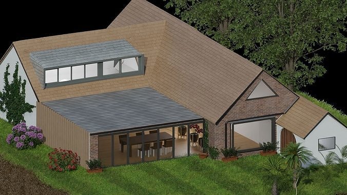 Residential House Design 3D model | CGTrader