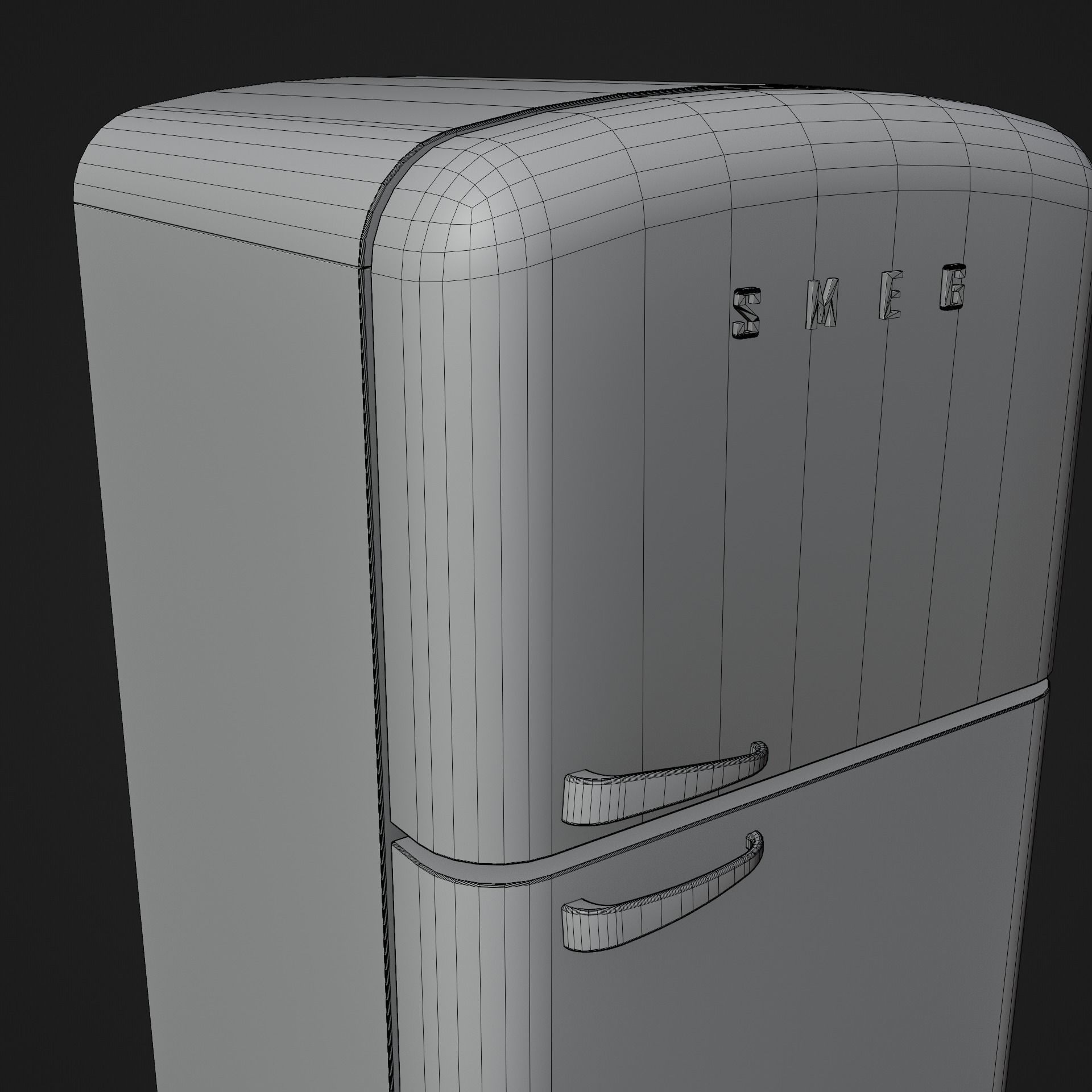 Classic Smeg Fridge 3D model | CGTrader