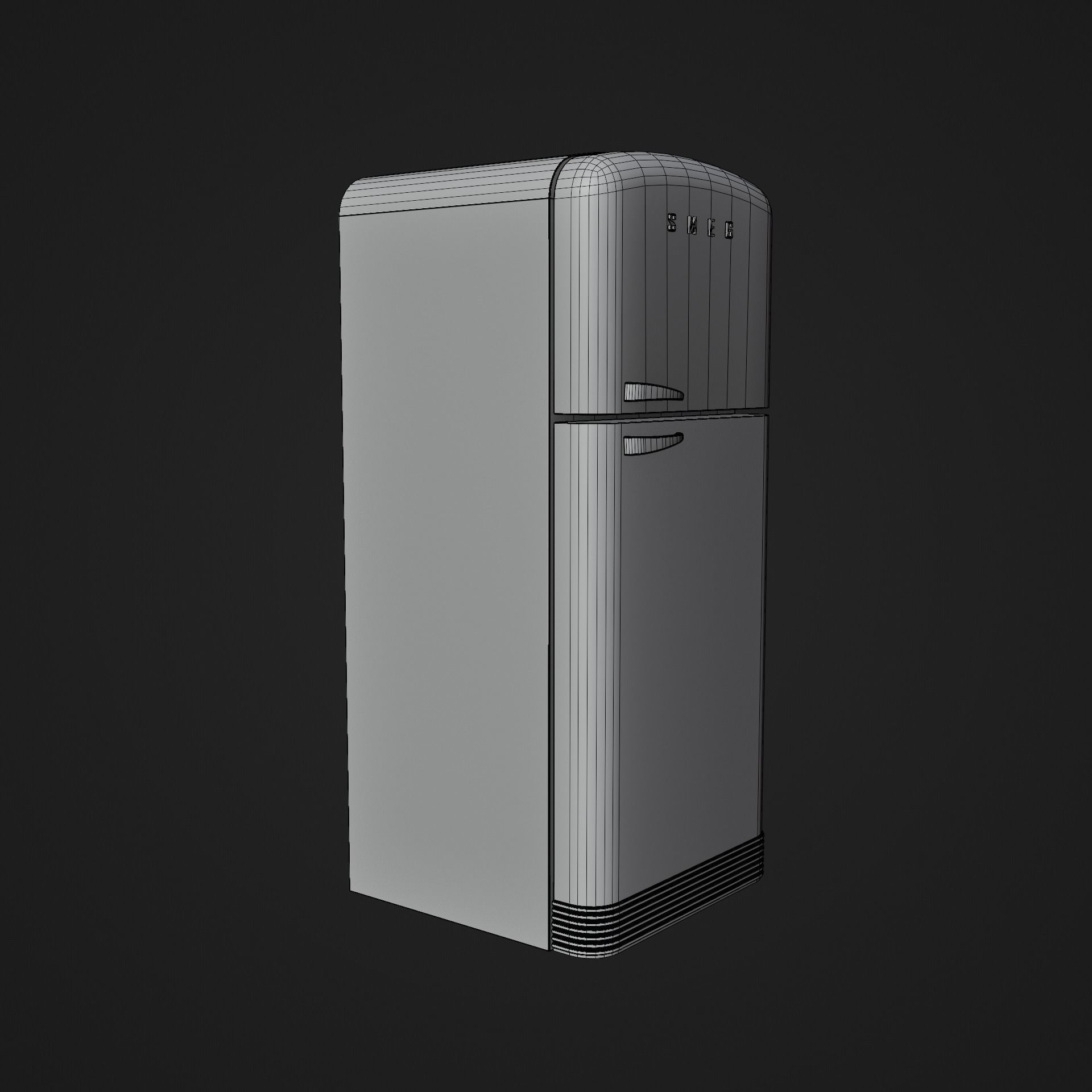 Classic Smeg Fridge 3D model | CGTrader