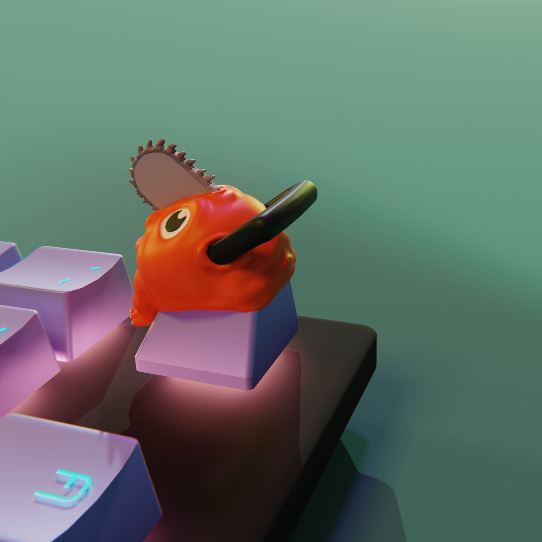 Anime keycaps gift 3D model 3D printable | CGTrader