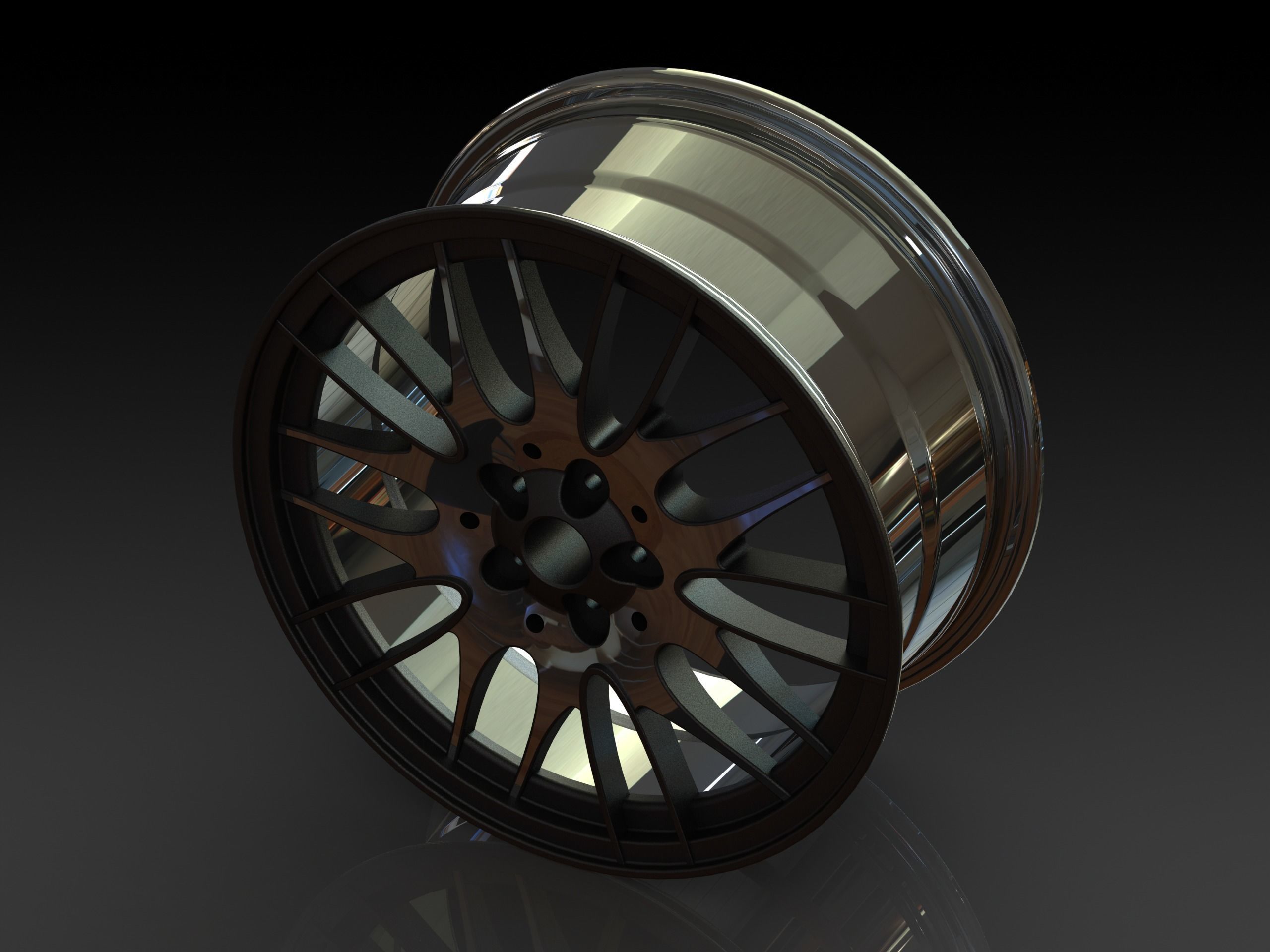 Classics Style Rims 3D model rigged | CGTrader