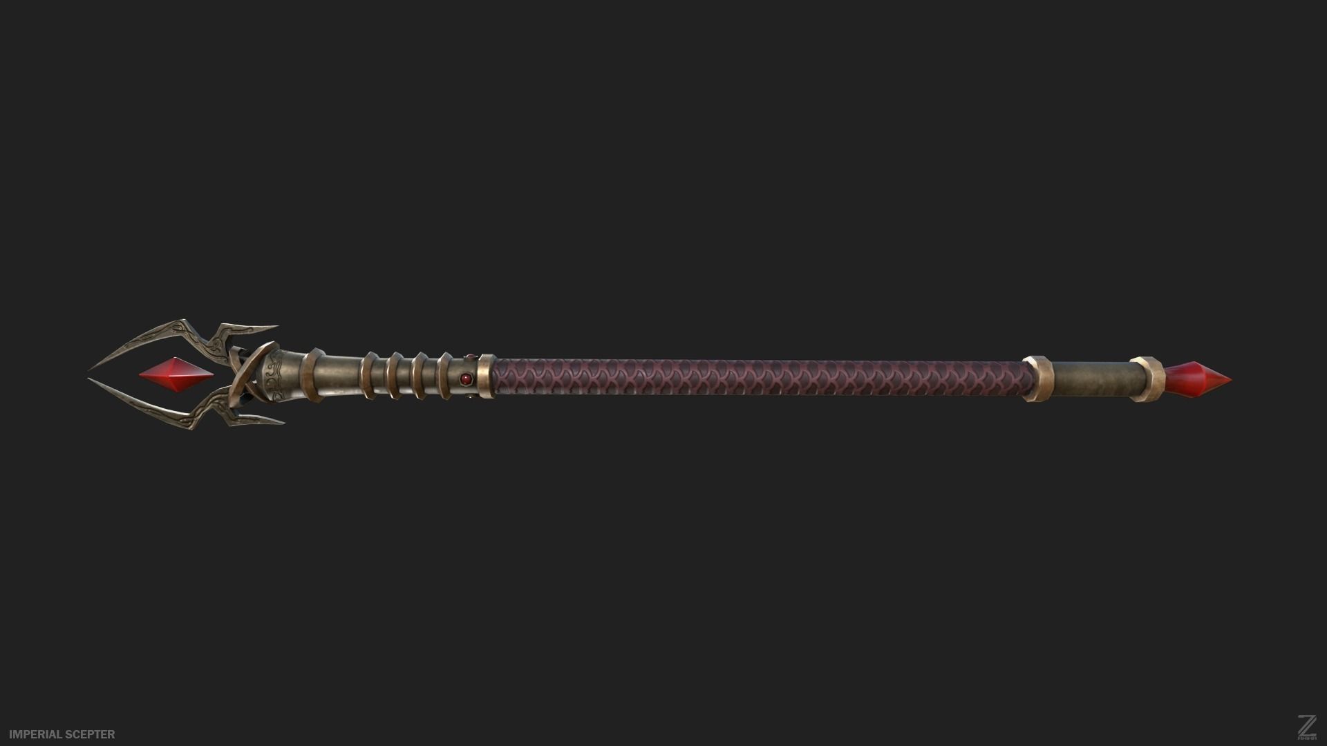 3D model Imperial scepter VR / AR / low-poly | CGTrader
