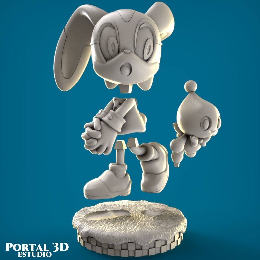 CREAM THE RABBIT 3D model 3D printable | CGTrader