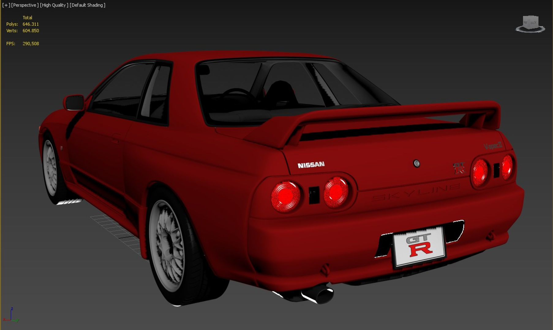 Nissan Skyline GT-R R32 V-spec II 3D model | CGTrader