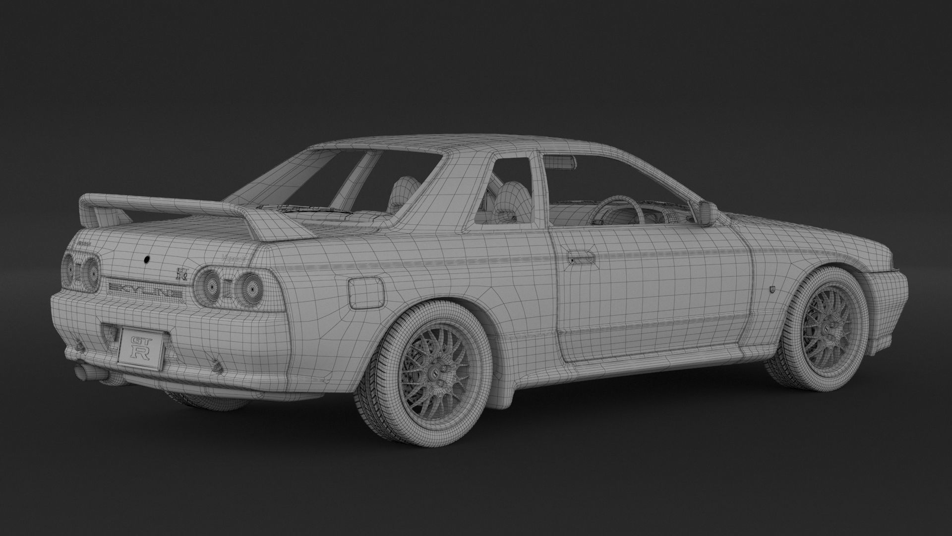 Nissan Skyline GT-R R32 V-spec II 3D model | CGTrader