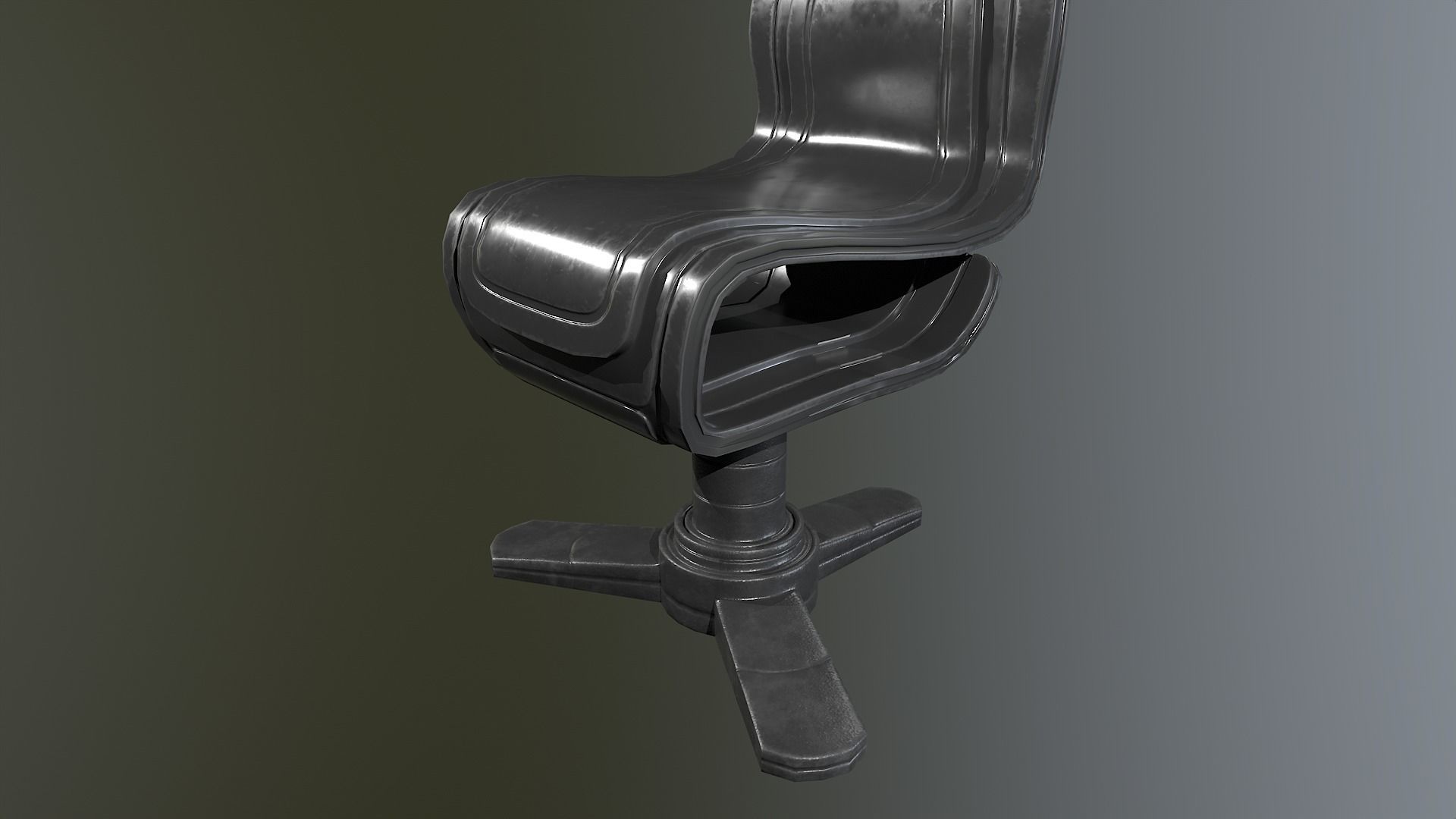3D model Sci-Fi futuristic Chair type 1 VR / AR / low-poly | CGTrader