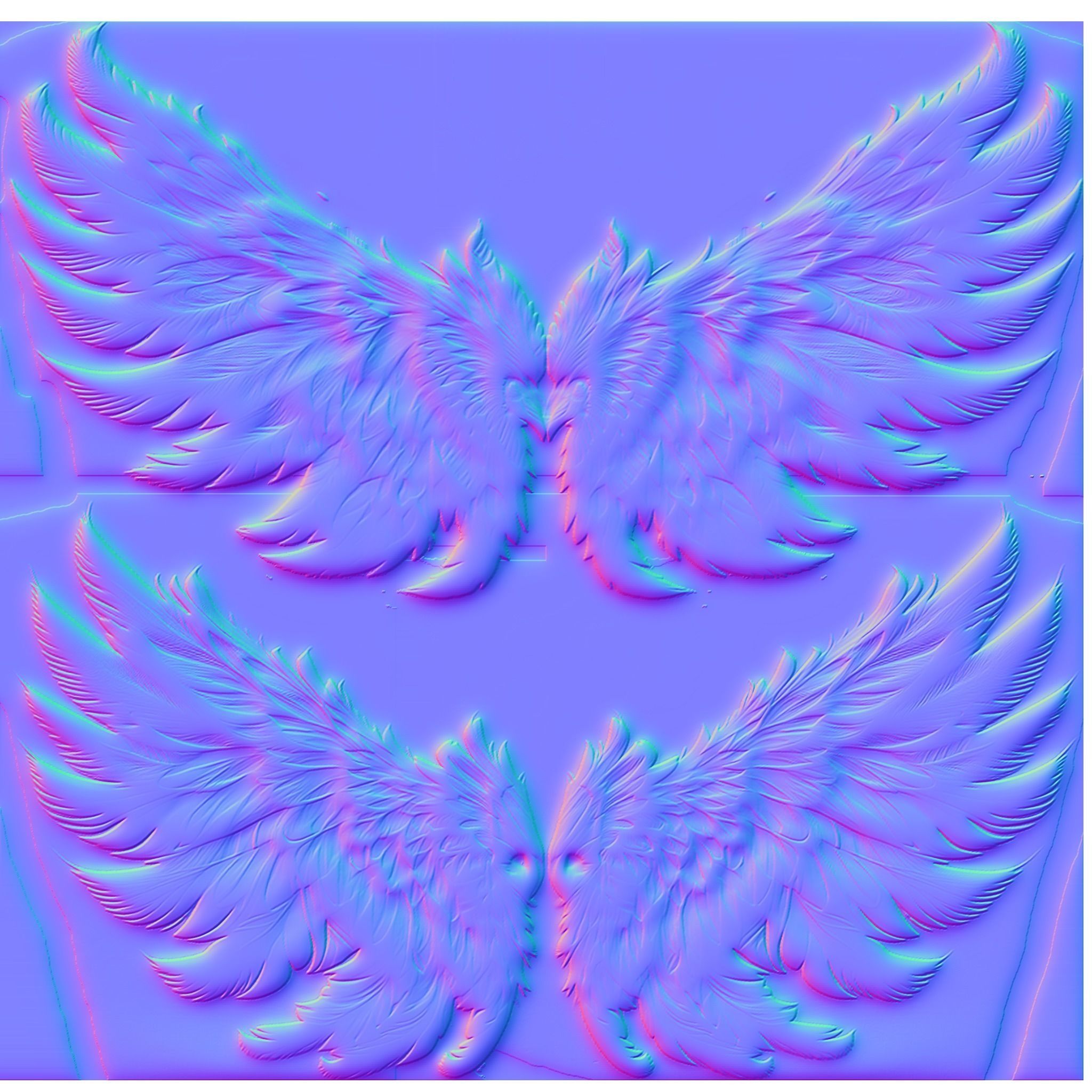 3D model Animated Phoenix Wings VR / AR / low-poly | CGTrader