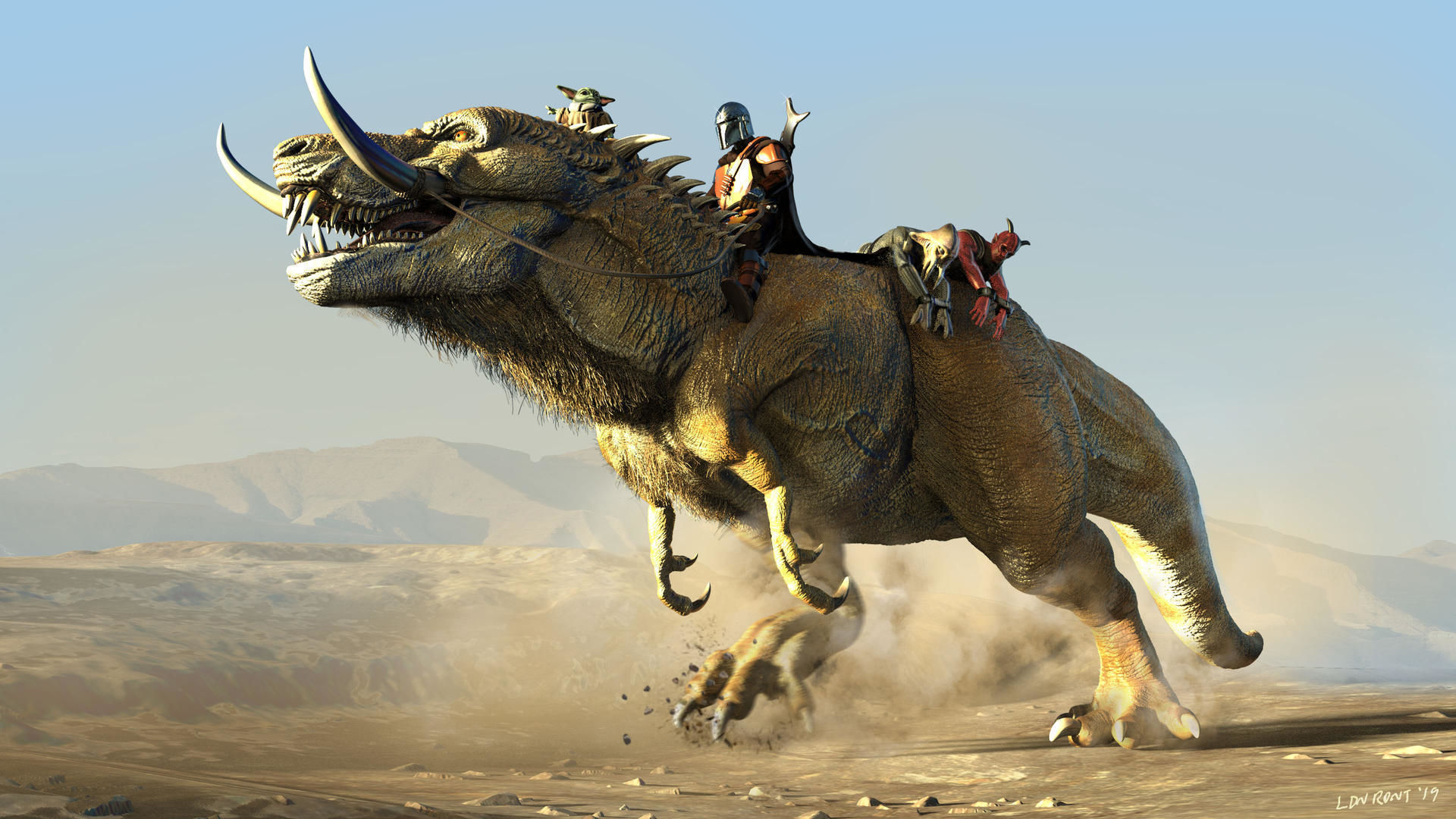 Star Wars Mandalorian Concept Mythosaur Vintage Scale Model 3D model 3D ...