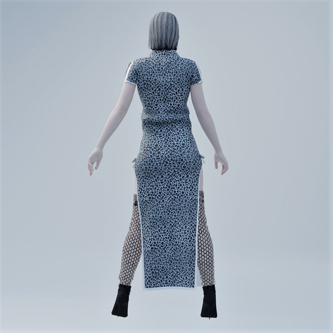 Chinese traditional clothing - Cheongsam 3D model | CGTrader