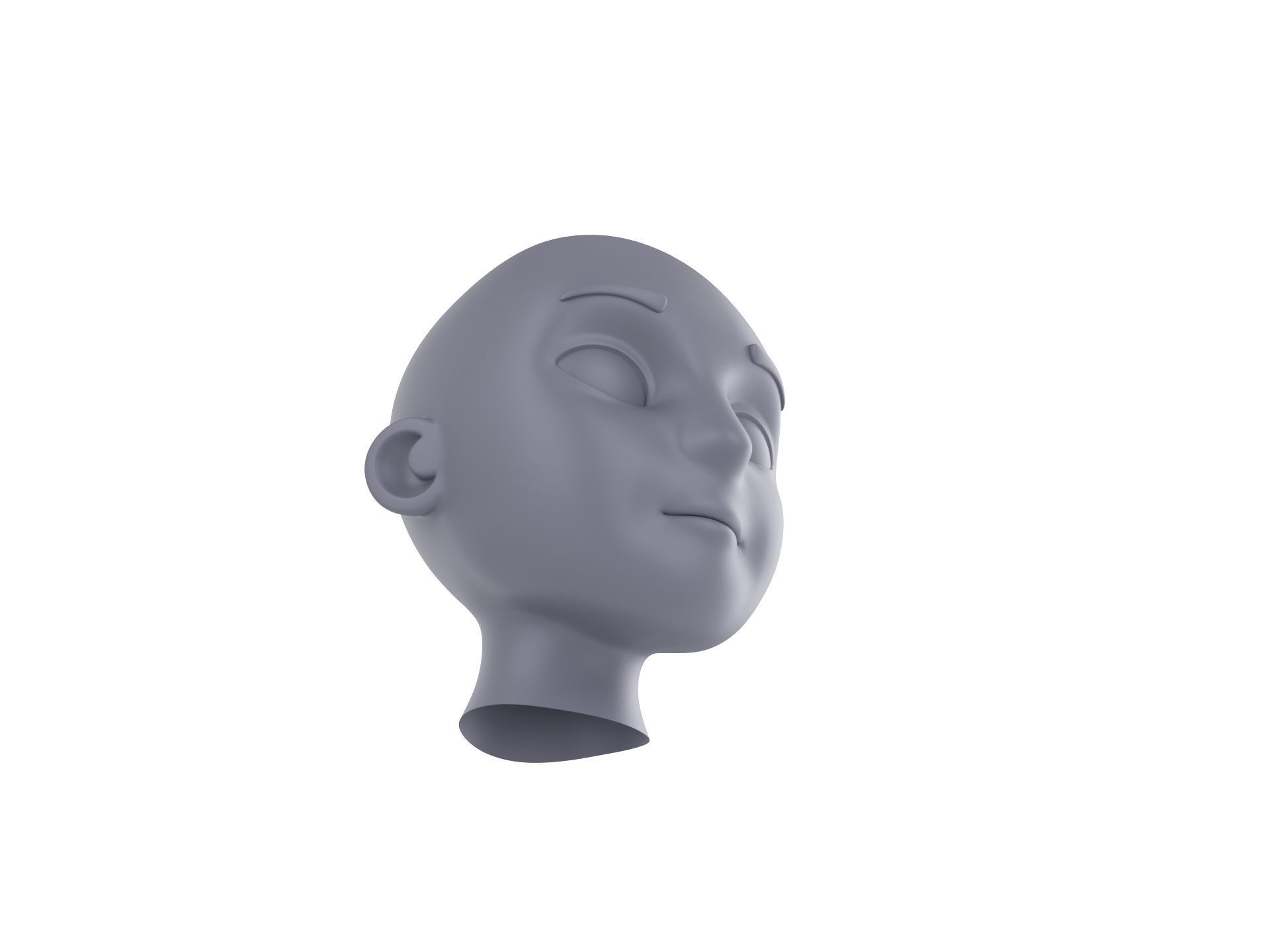 Prop225 Base Head Mesh 3D model | CGTrader