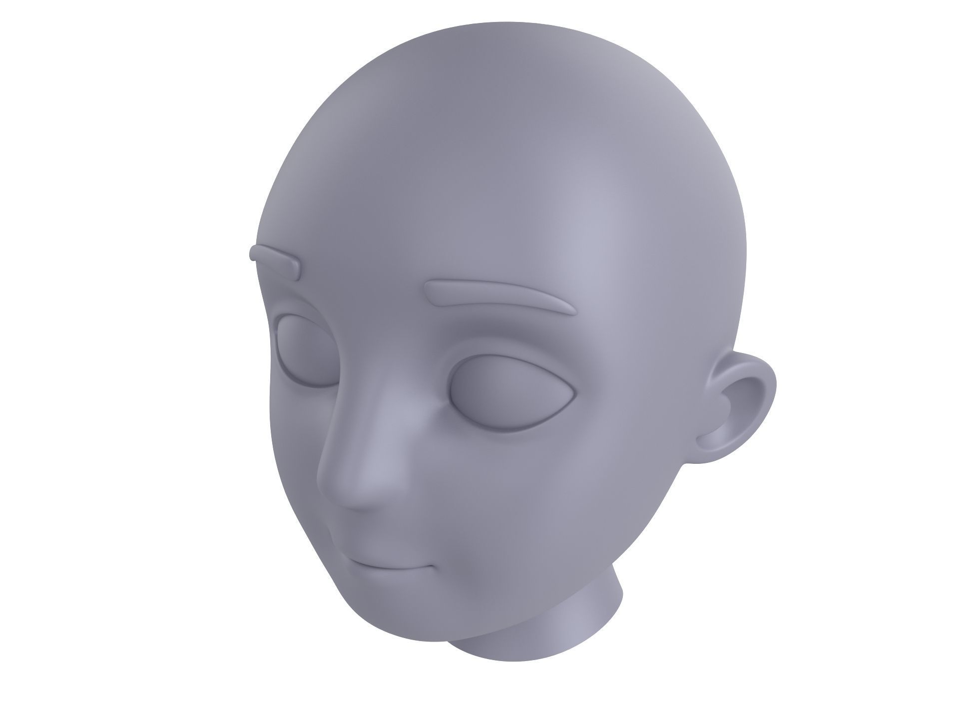 Prop225 Base Head Mesh 3D model | CGTrader