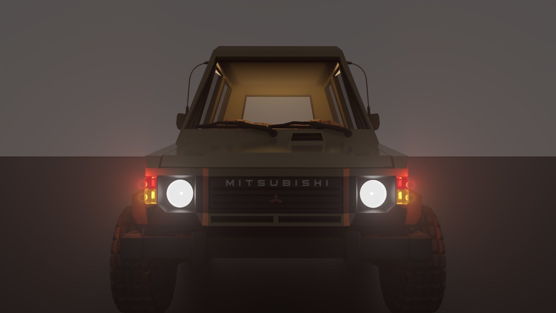 3D model Mitsubishi Pajero Shogun 1990 VR / AR / low-poly | CGTrader
