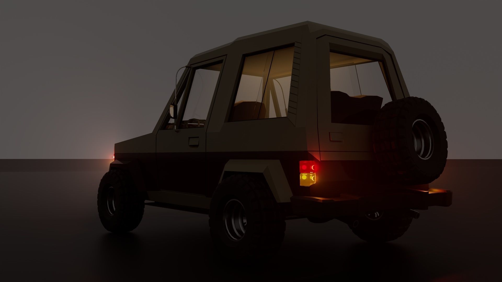 3D model Mitsubishi Pajero Shogun 1990 VR / AR / low-poly | CGTrader