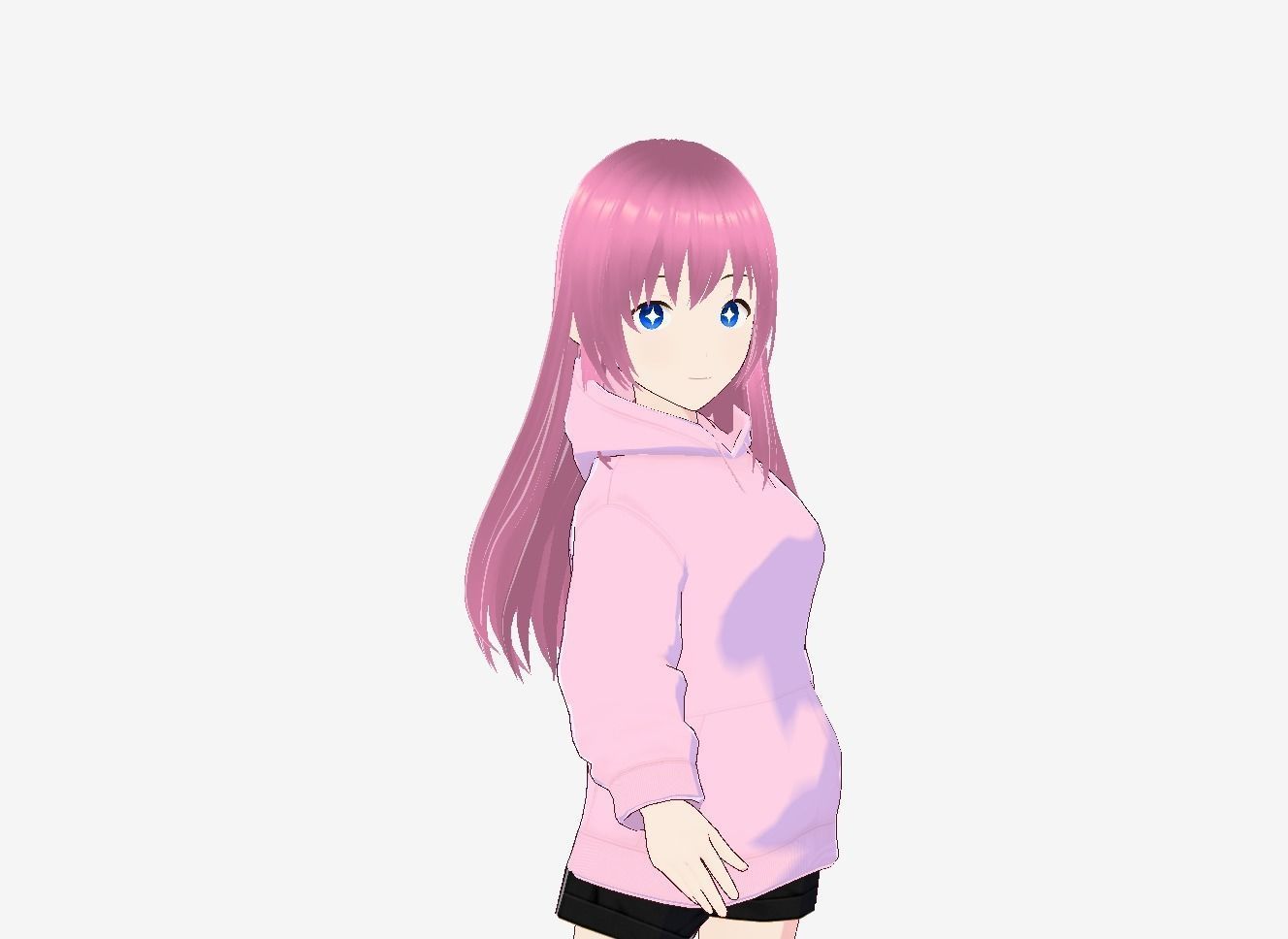 3D model Bocchi the Rock Young VRChat Avatar 3D model VR / AR / low ...