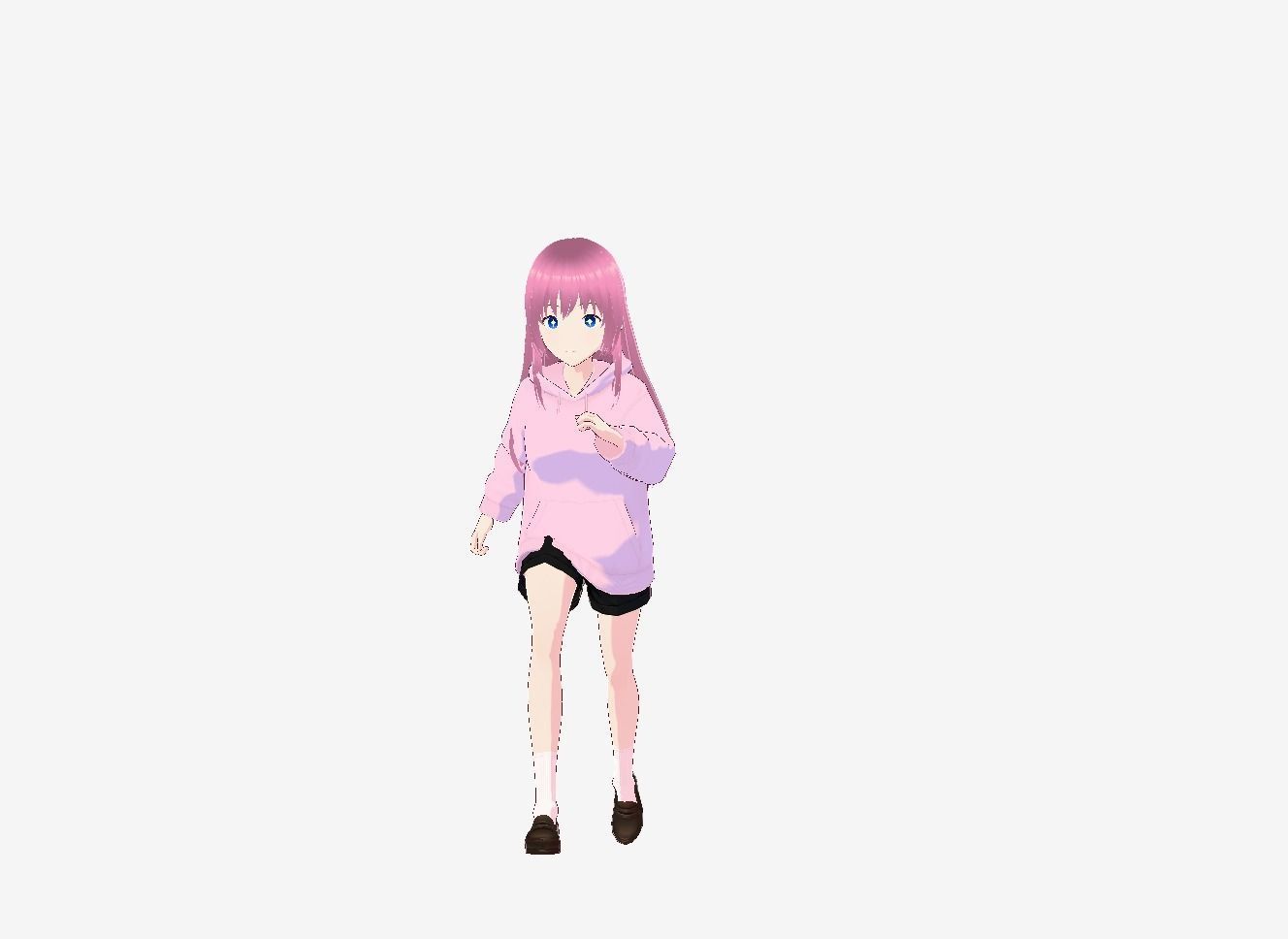 3D model Bocchi the Rock Young VRChat Avatar 3D model VR / AR / low ...
