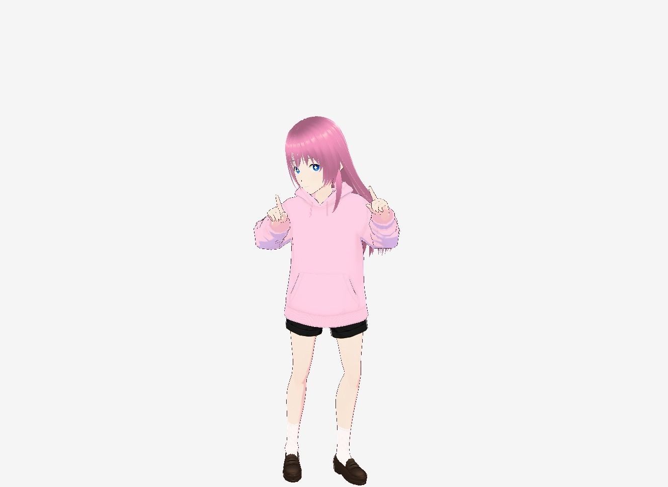 3D model Bocchi the Rock Young VRChat Avatar 3D model VR / AR / low ...