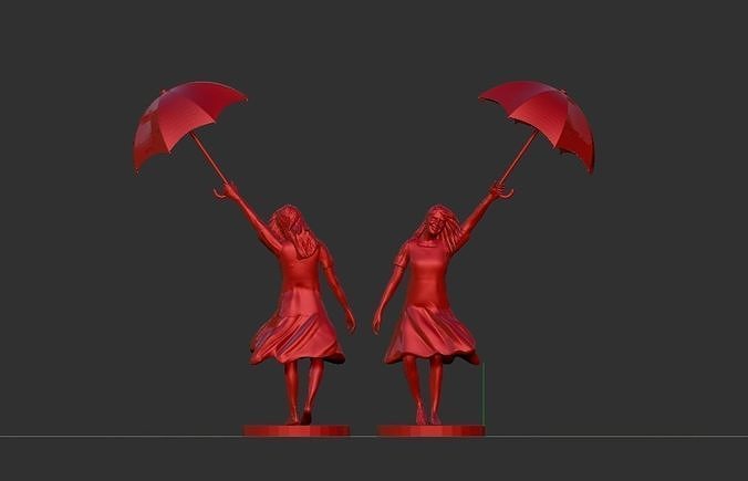 girl miniature 3D model 3D printable | CGTrader