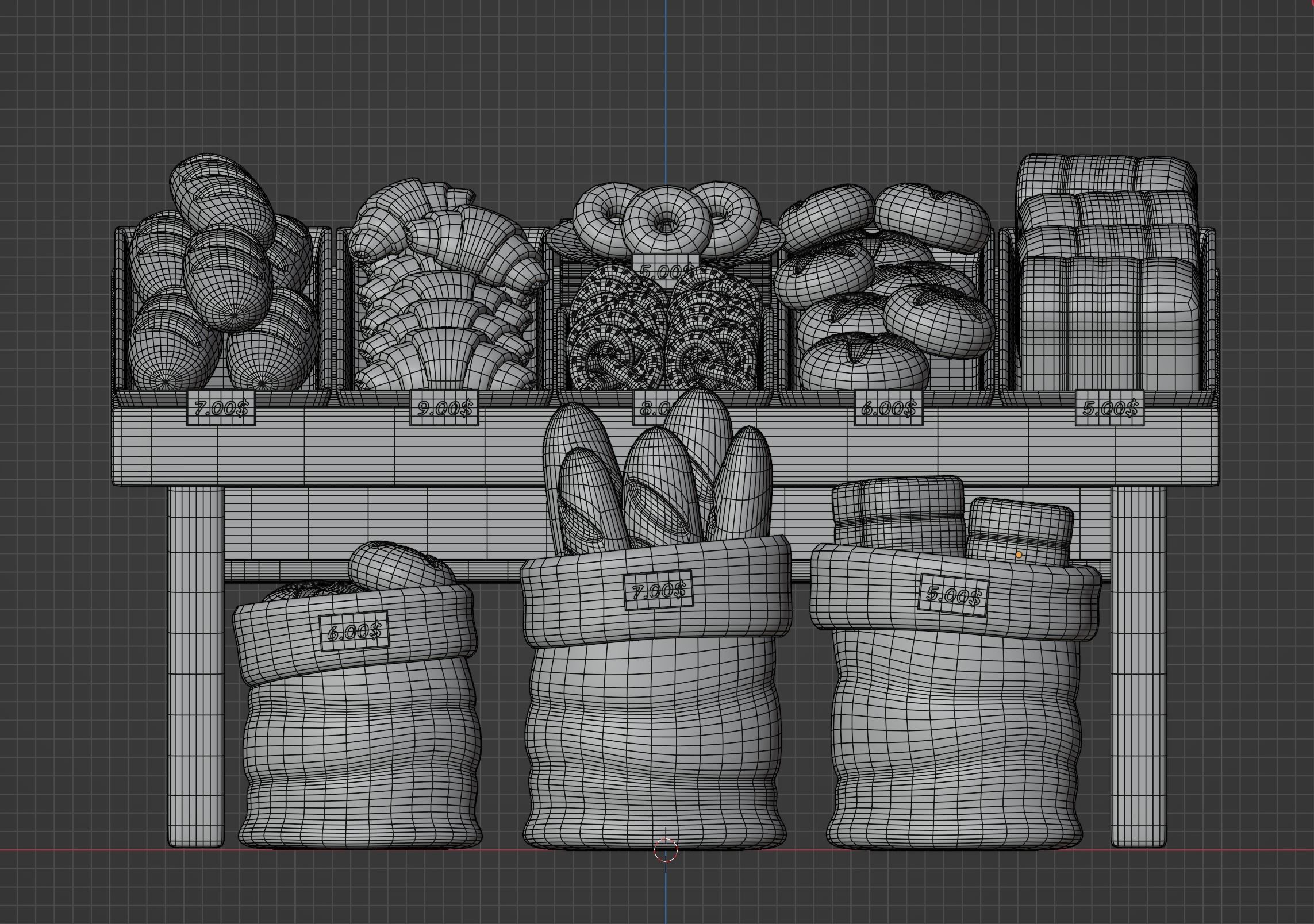 Bakery on the Shelves 3D model | CGTrader
