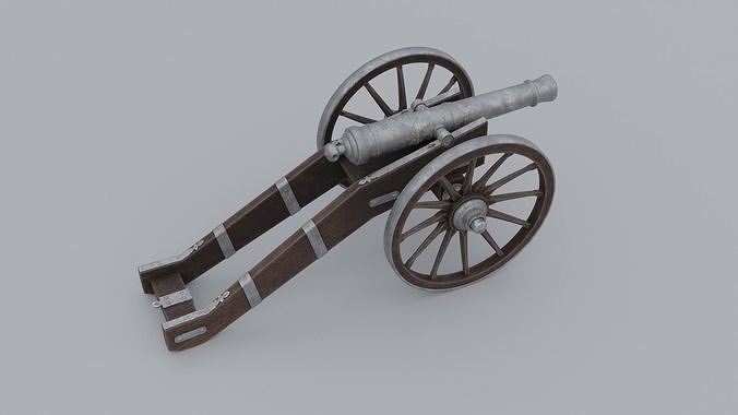 3D model Medieval Cannon VR / AR / low-poly | CGTrader