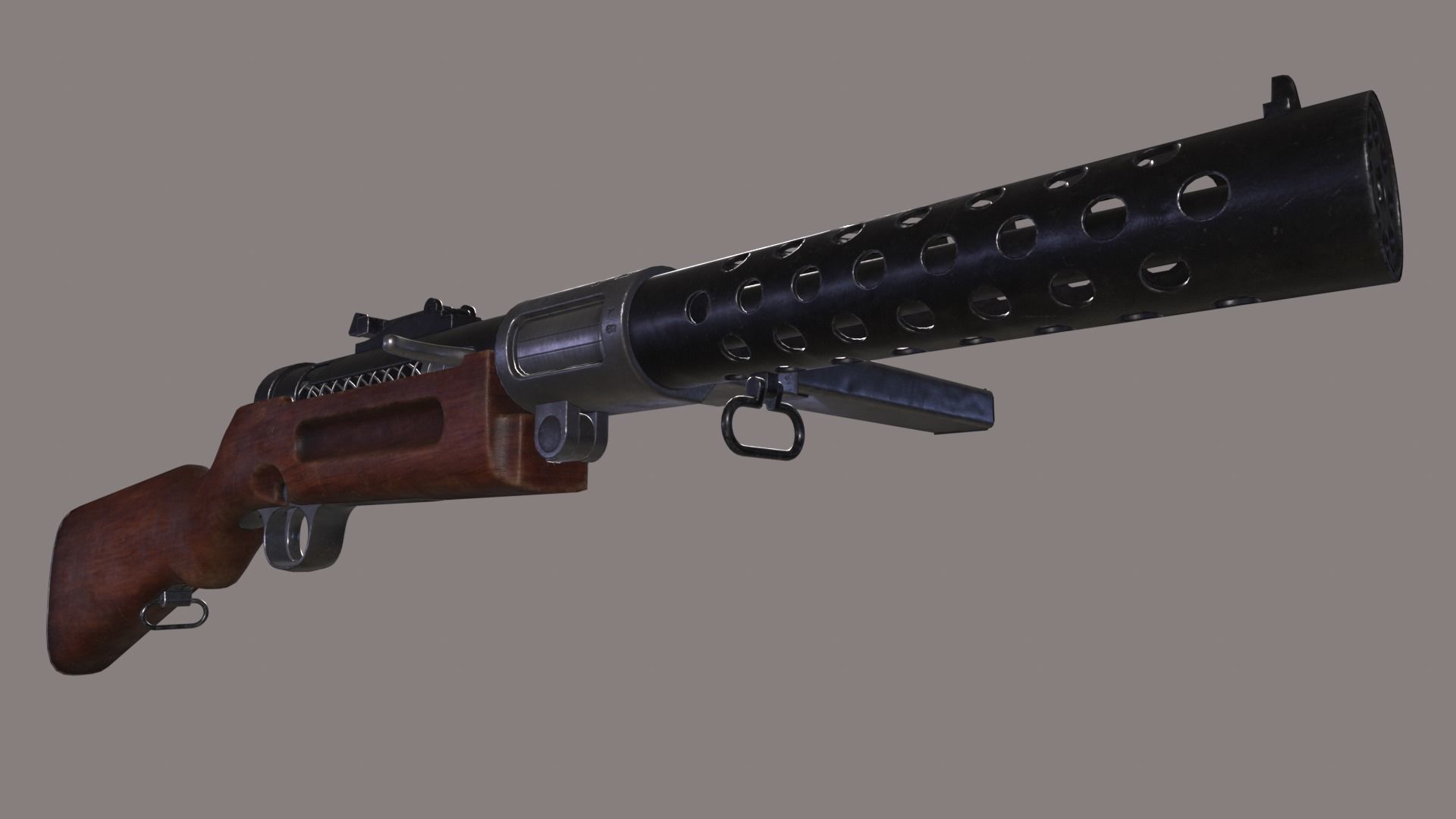 3D model WWII MP28 II VR / AR / low-poly | CGTrader