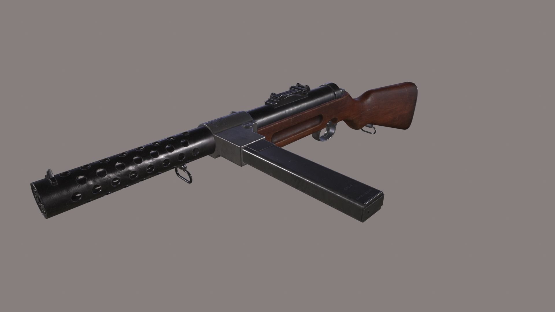 3D model WWII MP28 II VR / AR / low-poly | CGTrader
