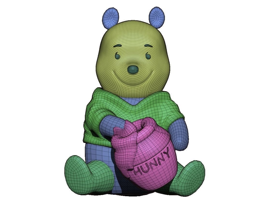 pooh Winnie the Pooh teddy bear 3D model | CGTrader