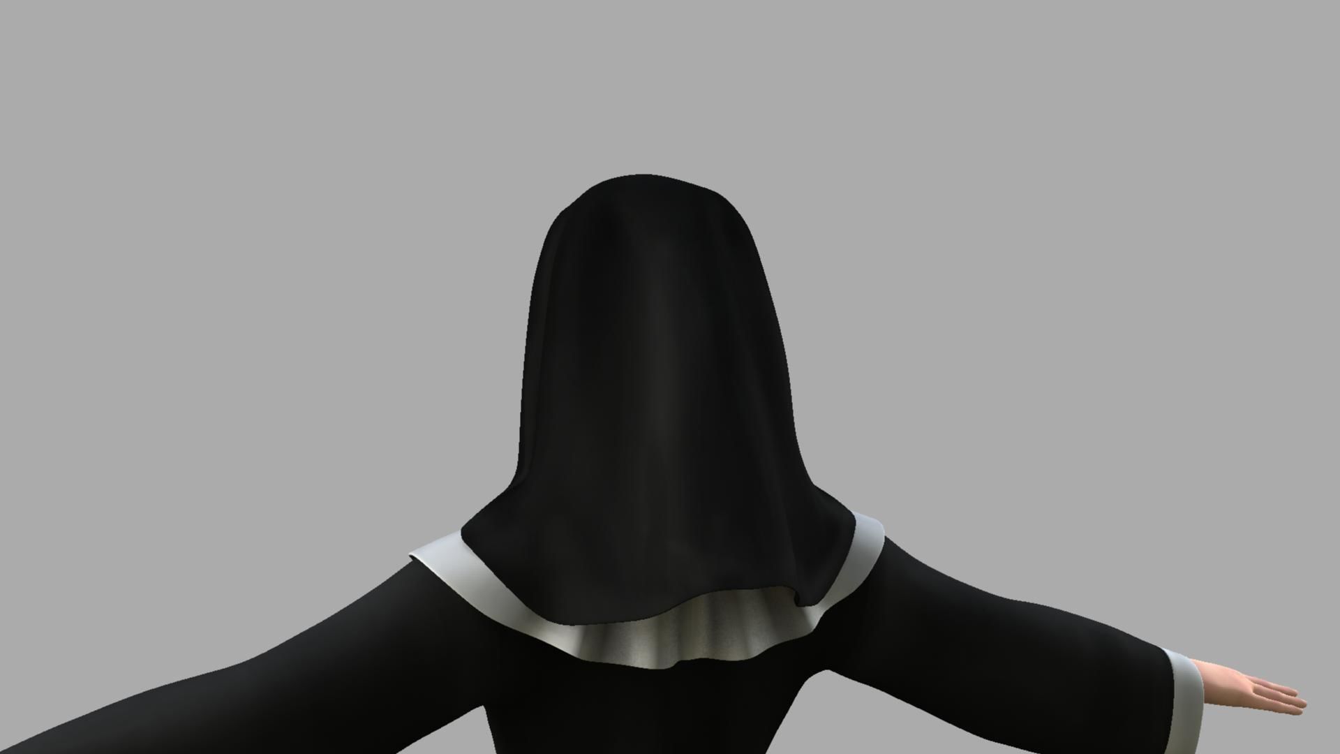 Christian nun 3D model | CGTrader