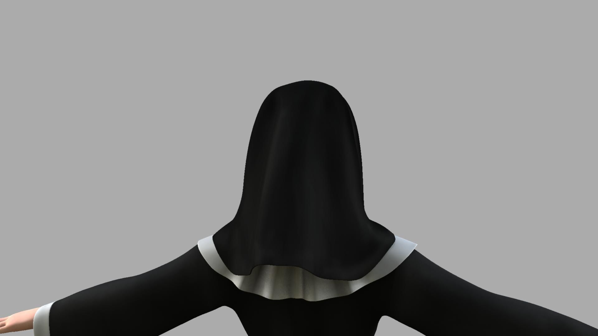 Christian nun 3D model | CGTrader