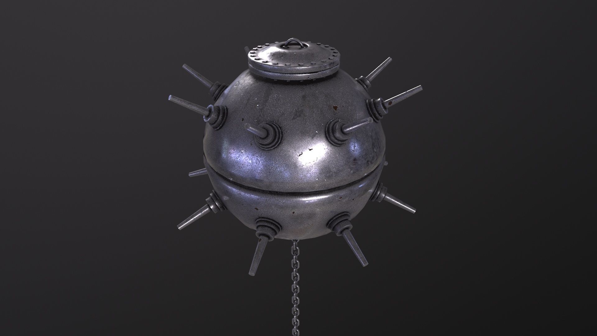 3D model Metal Naval Mine 3D Model VR / AR / low-poly | CGTrader