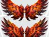 3D model Animated Phoenix Wings with Makehuman Base Model VR / AR / low ...