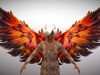 3D model Animated Phoenix Wings with Makehuman Base Model VR / AR / low ...