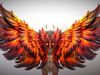 3D model Animated Phoenix Wings with Makehuman Base Model VR / AR / low ...