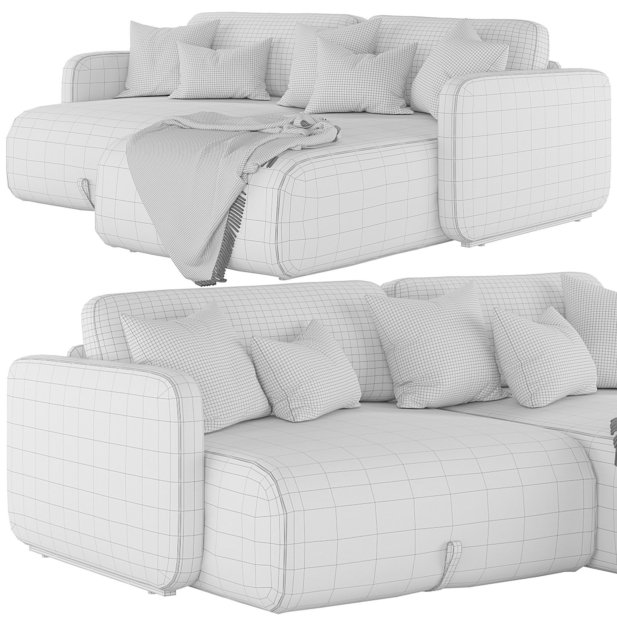 Sofa Vogan 3D model | CGTrader