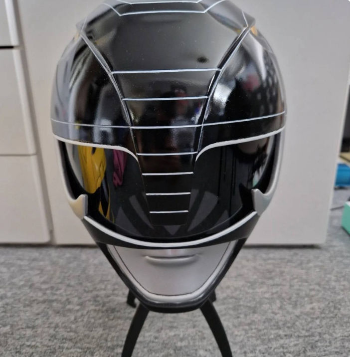 Power Rangers Black Ranger helmet MMPR 3D model 3D printable | CGTrader