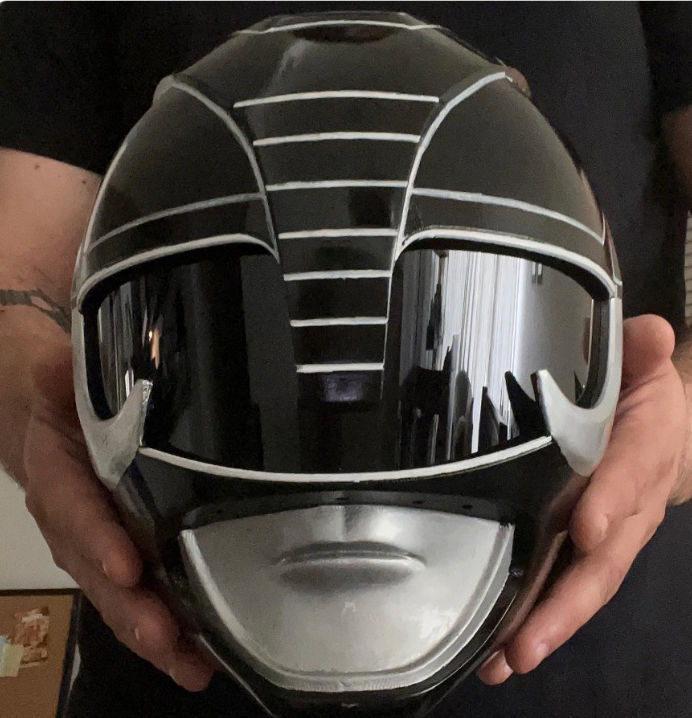 Power Rangers Black Ranger helmet MMPR 3D model 3D printable | CGTrader