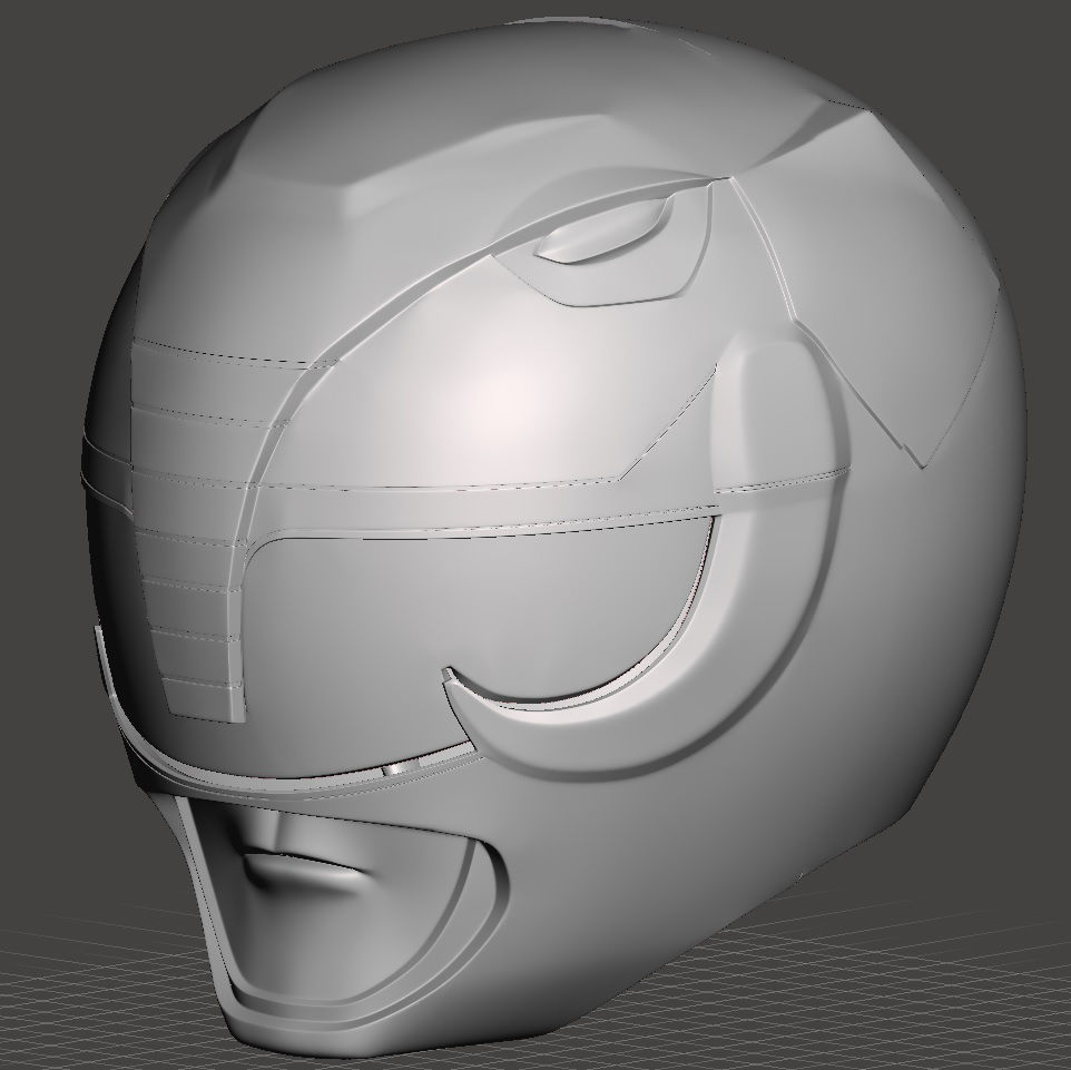 Power Rangers Black Ranger helmet MMPR 3D model 3D printable | CGTrader