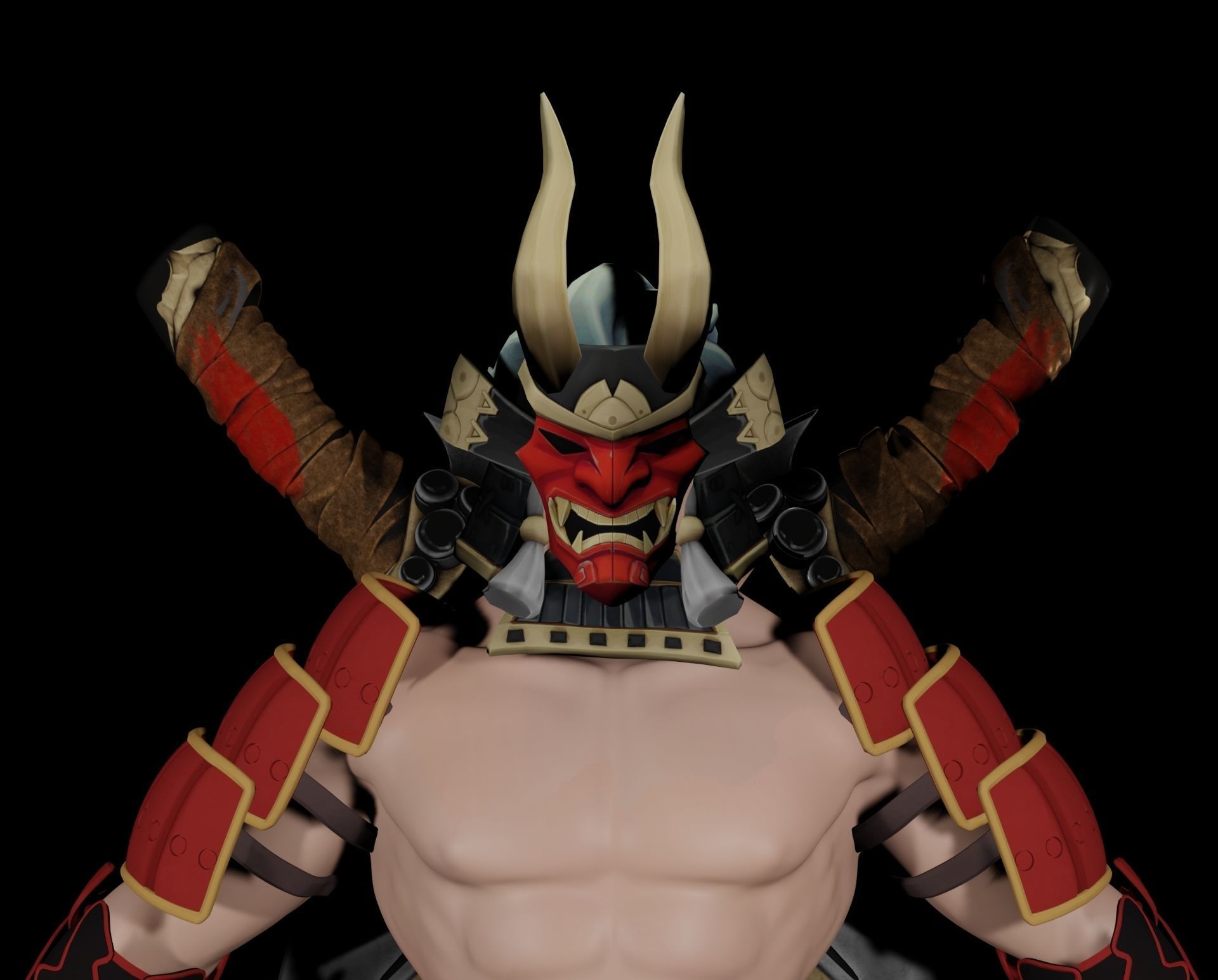 Danjie fortnite demon skins 3D model animated rigged | CGTrader