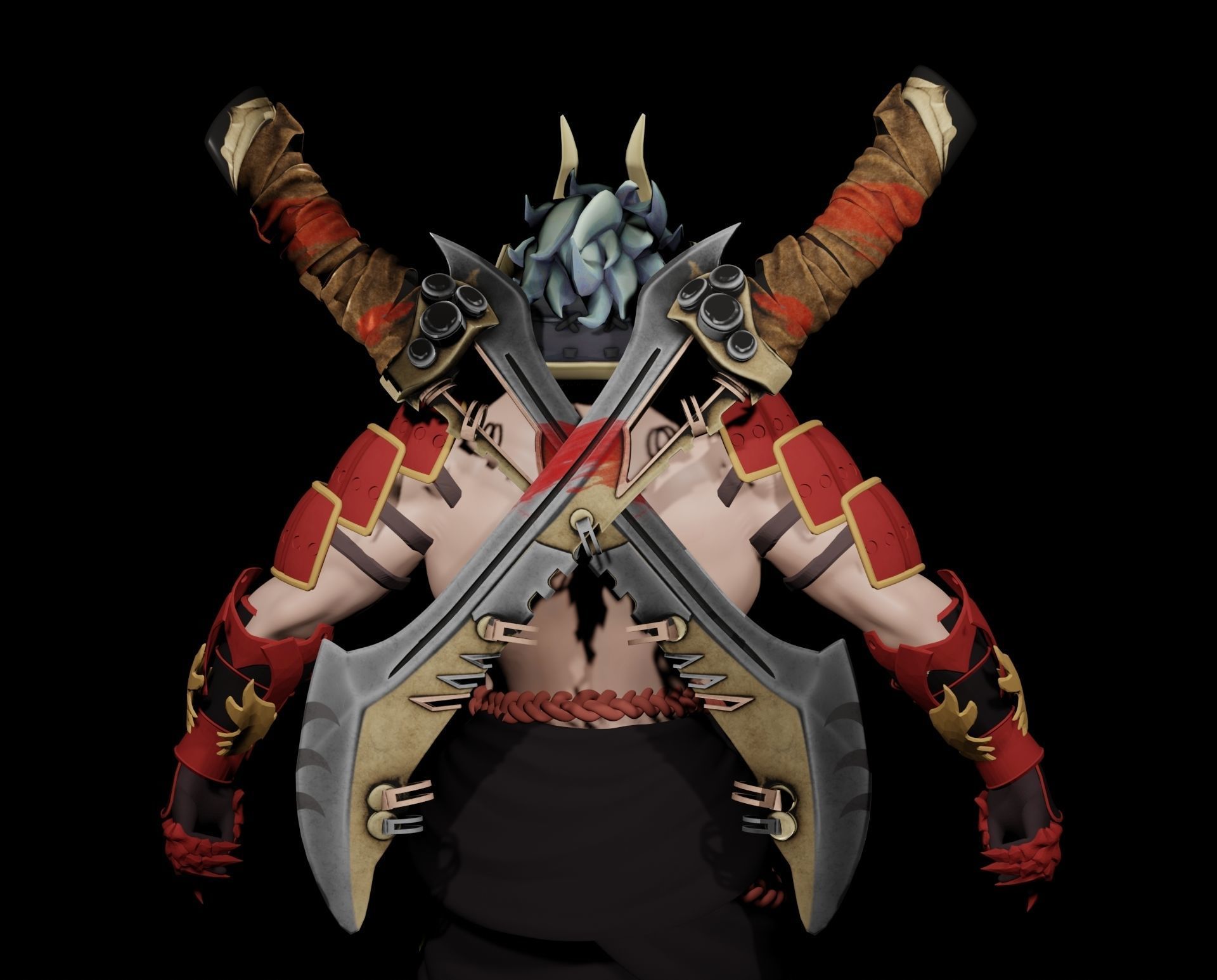 Danjie fortnite demon skins 3D model animated rigged | CGTrader
